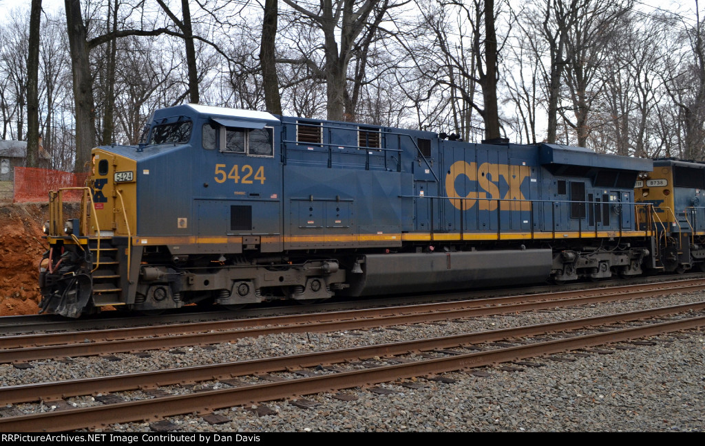 CSX ES40DC 5424 leads K531-01